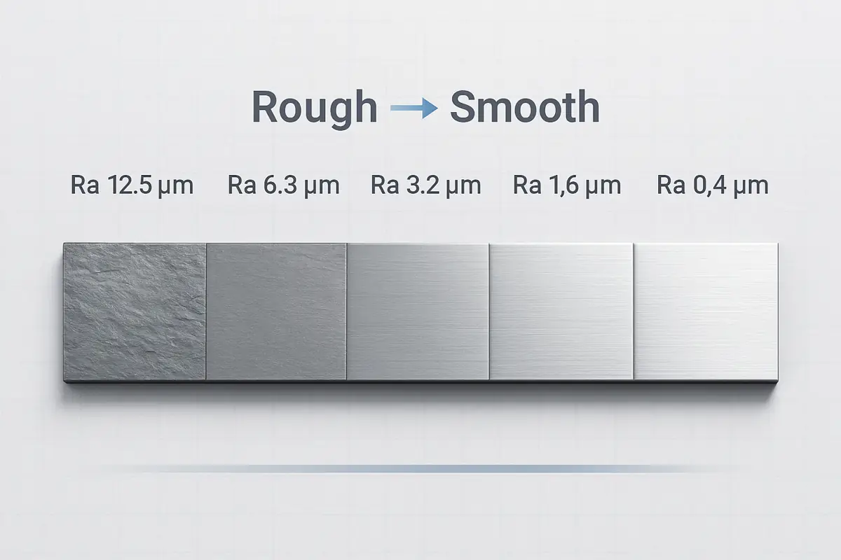 Surface Finish In CNC Machining Ra Rz Symbols Chart